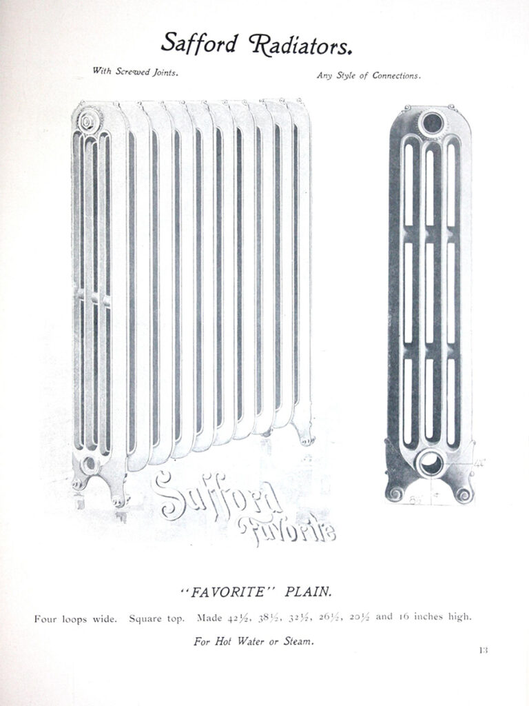 Safford Favorite Cast Iron Radiator by Dominion Radiator Company